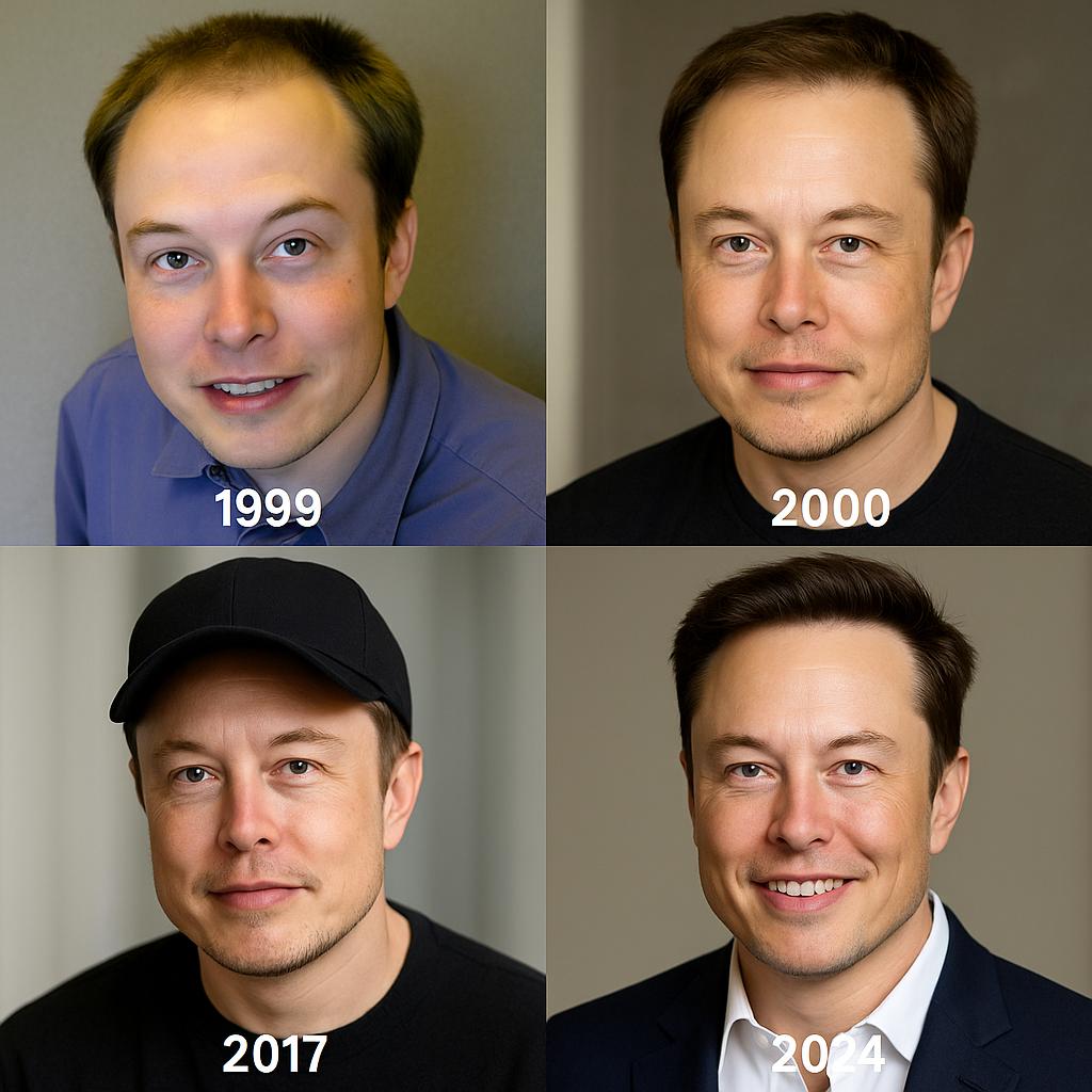 Elon Musk Hair Transplant: The shocking Transformation